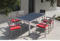 China Mail Packing Outdoor Furniture Aluminum Frame Dining Table and Chairs with General for sale