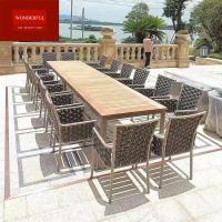 China Modern Bench Metal Outdoor Dining Set for Aluminum Patio Furniture and NO Folded Design for sale