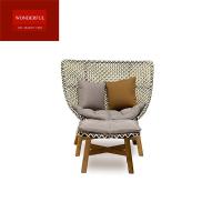 China Outdoor Garden Furniture Rattan Chairs with High End Waterproof Foam and Quick Drying for sale