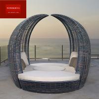 China Modern All Weather Outdoor Rattan Sun Lounger for Patio and Swimming Pool Furniture for sale