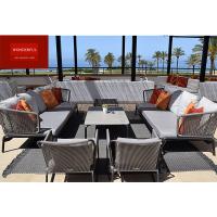China Power Coated Frame Finish Outdoor Hotel Luxury Leisure Rope Sofa Set Italian Design for sale
