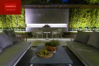 China Power Coated Frame Finish Outdoor Hotel Luxury Leisure Rope Sofa Set Italian Design for sale