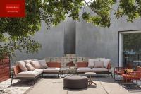China Power Coated Frame Finish Outdoor Hotel Luxury Leisure Rope Sofa Set Italian Design for sale