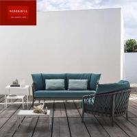 China Frame Finish Power Coated Outdoor Waterproof 90*86*65.5 Single Seat Modern Rattan Sofa for sale