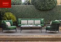 China Frame Finish Power Coated Outdoor Waterproof 90*86*65.5 Single Seat Modern Rattan Sofa for sale
