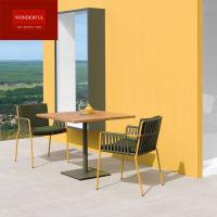 China General Outdoor Furniture Modern Design Oem Custom Aluminium Patio Dining Rope Chairs for sale