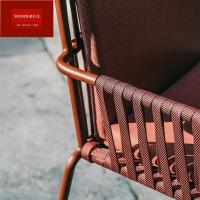 China General Outdoor Furniture Modern Design Oem Custom Aluminium Patio Dining Rope Chairs for sale