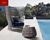 China Outdoor Wicker Furniture Rattan Garden Sofa Set with Durable Aluminum Frame for sale