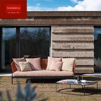 China Living Room Aluminium Modern Nordic Outdoor Furniture Garden Sofa with Quick Dry Foam for sale