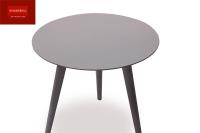 China Customized Leisure Facilities Unique Outdoor Luxury Round Frame Garden Furniture Coffee Table for sale