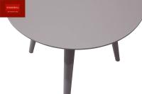 China Customized Leisure Facilities Unique Outdoor Luxury Round Frame Garden Furniture Coffee Table for sale