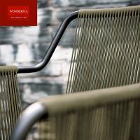 China Quick Dry Foam and Rope Modern Outdoor Aluminum Dining Chairs for Ultimate Relaxation for sale