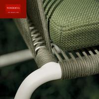 China Quick Dry Foam and Rope Modern Outdoor Aluminum Dining Chairs for Ultimate Relaxation for sale