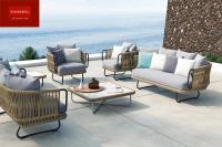 China High End Rattan Outdoor Furniture Modern Luxury Sofa Set for Outdoor Entertaining for sale