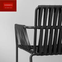 China Waterproof Custom European Outdoor Modern Rope Dining Chairs for Restaurant Seating for sale