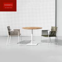 China Waterproof Custom European Outdoor Modern Rope Dining Chairs for Restaurant Seating for sale