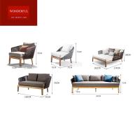 China Modern Outdoor Luxury Leisure Garden Textile Rope Woven Sofa with CUSTOMIZED Features for sale
