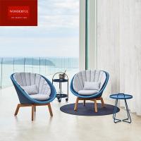 China Outdoor Furniture Rattan Patio Garden Chairs Peacock Lounge Chair Optional Folded for sale