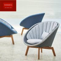 China Outdoor Furniture Rattan Patio Garden Chairs Peacock Lounge Chair Optional Folded for sale