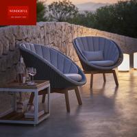 China Outdoor Furniture Rattan Patio Garden Chairs Peacock Lounge Chair Optional Folded for sale