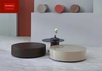 China Unique Design Black Nordic Style Outdoor Round Coffee Table for Modern Outdoor Areas for sale