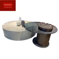 China Living Room Furniture Nordic Modern Wood Side Table in White Coffee Table Design for sale