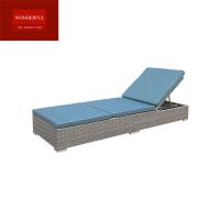 China Aluminum Frame Outdoor Pool Sunbed and Round Coffee Table Set for Patio Relaxation for sale