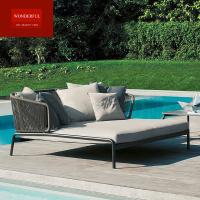 China Garden Set Leisure Design Sea Beach Rope Furniture Outdoor Webbing Weaving Daybed for Pool for sale