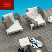 China Garden Set Leisure Design Sea Beach Rope Furniture Outdoor Webbing Weaving Daybed for Pool for sale
