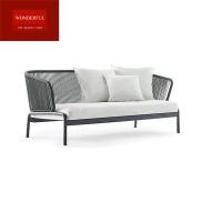 China Garden Set Leisure Design Sea Beach Rope Furniture Outdoor Webbing Weaving Daybed for Pool for sale