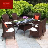 China 1.2-1.5mm Aluminum Courtyard Outdoor Metal Dining Set for Latest Garden Furniture Design for sale