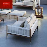 China Power Coated Frame Finish Teak Sofa for Modern Design Outdoor Garden Furniture Market for sale