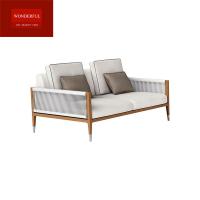 China Power Coated Frame Finish Teak Sofa for Modern Design Outdoor Garden Furniture Market for sale