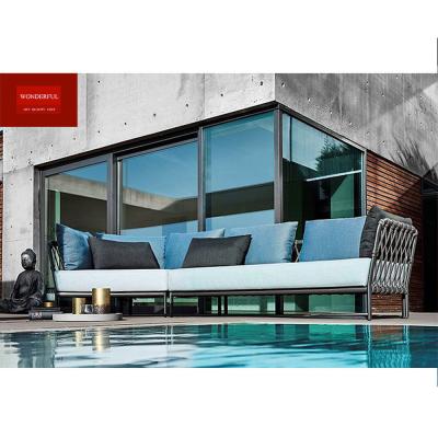 China Modern Italian Rope Sofa for Garden Patio Furniture within Teslin Or Olefin Rope for sale