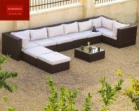 China 2mm Frame Thickness Outdoor Garden Sofa Wicker Comfortable Sofa for Outdoor for sale