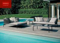 China Mail Packing Custom Garden Outdoor Furniture Couch with Rotten Rope Luxury Exterior Sofa for sale