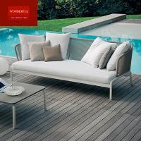 China Mail Packing Custom Garden Outdoor Furniture Couch with Rotten Rope Luxury Exterior Sofa for sale