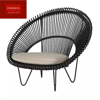 China Mail Packing Outdoor Rattan Round Sofa Chair Creative Design for Modern Style for sale