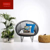 China Mail Packing Outdoor Rattan Round Sofa Chair Creative Design for Modern Style for sale