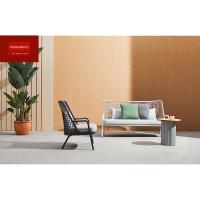 China Modern Style Patio Rope Sofa Outdoor Furniture Hotel 2 Seater Aluminium Outdoor Sofa for Courtyard for sale