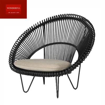 China Custom Modern Style Design Outdoor Rattan Patio Wicker Egg Chair for Hotel Customers for sale