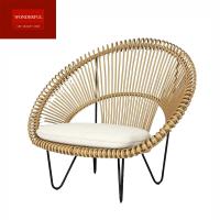 China Custom Modern Style Design Outdoor Rattan Patio Wicker Egg Chair for Hotel Customers for sale