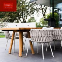 China Home Office and Garden Patio Rattan Dining Set with Quick Dry Foam Cushions for sale