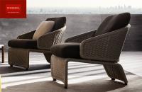 China Mail Packing Leisure Chair Sofa Rattan Outdoor Sofa Chairs with Quick Dry Foam for sale