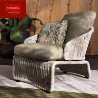 China Mail Packing Leisure Chair Sofa Rattan Outdoor Sofa Chairs with Quick Dry Foam for sale