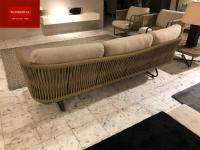 China High End Custom Outdoor Furniture European Nordic Style Rattan Sofa for Garden for sale