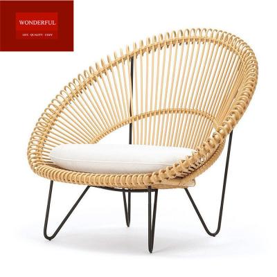 China Optional Modern Simple Rattan Chair Luxury Design for Sophisticated Outdoor Areas for sale
