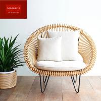 China Optional Modern Simple Rattan Chair Luxury Design for Sophisticated Outdoor Areas for sale