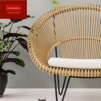 China Optional Modern Simple Rattan Chair Luxury Design for Sophisticated Outdoor Areas for sale