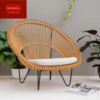 China Optional Modern Simple Rattan Chair Luxury Design for Sophisticated Outdoor Areas for sale